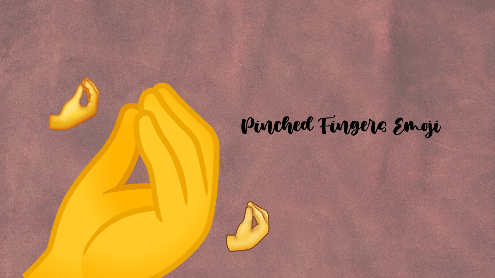 Pinched fingers-Meaning, ️, Copy & paste. Heatfeed