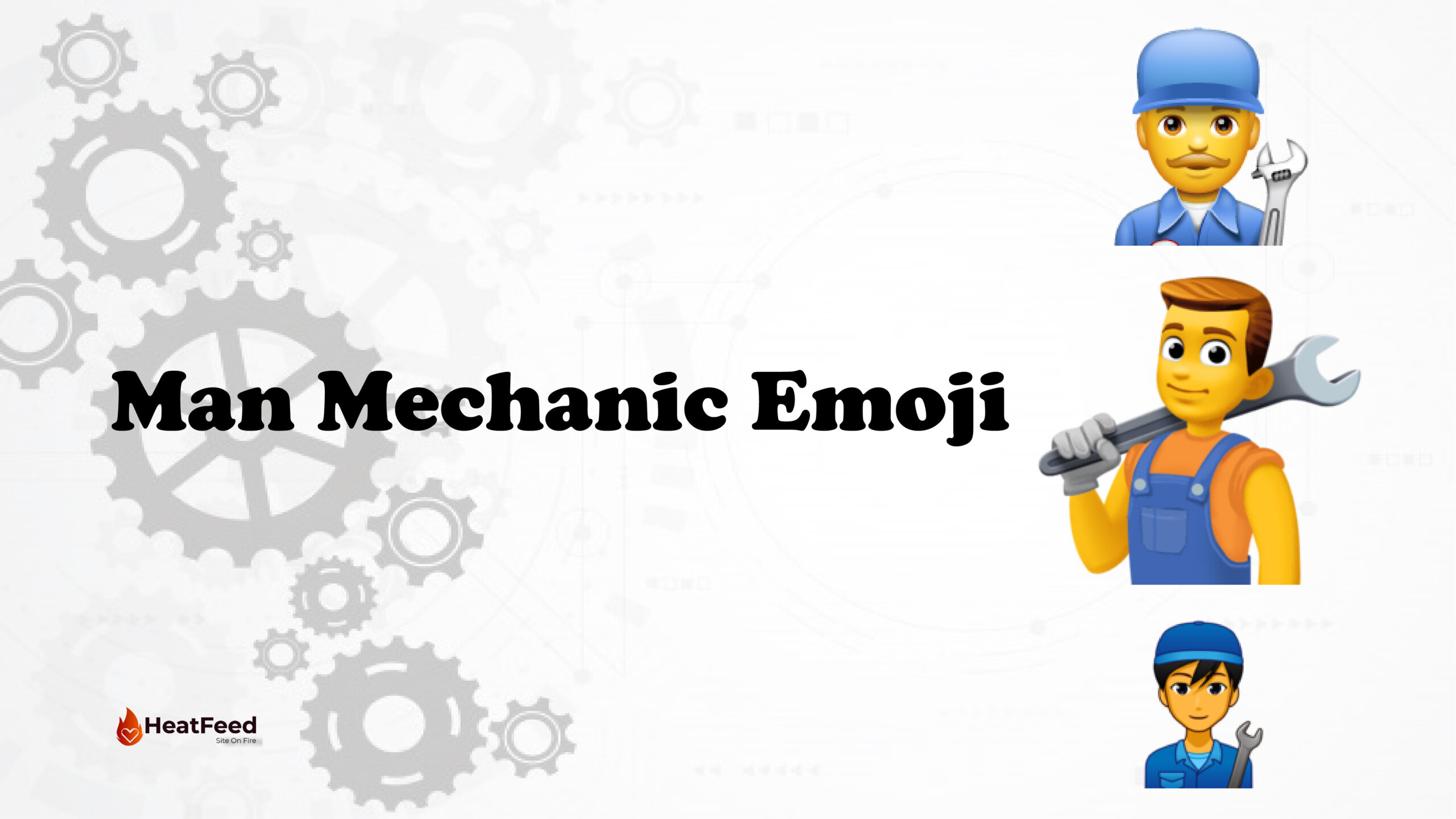 👨‍🔧 Man Mechanic Emoji - Meaning, ️copy and 📋paste