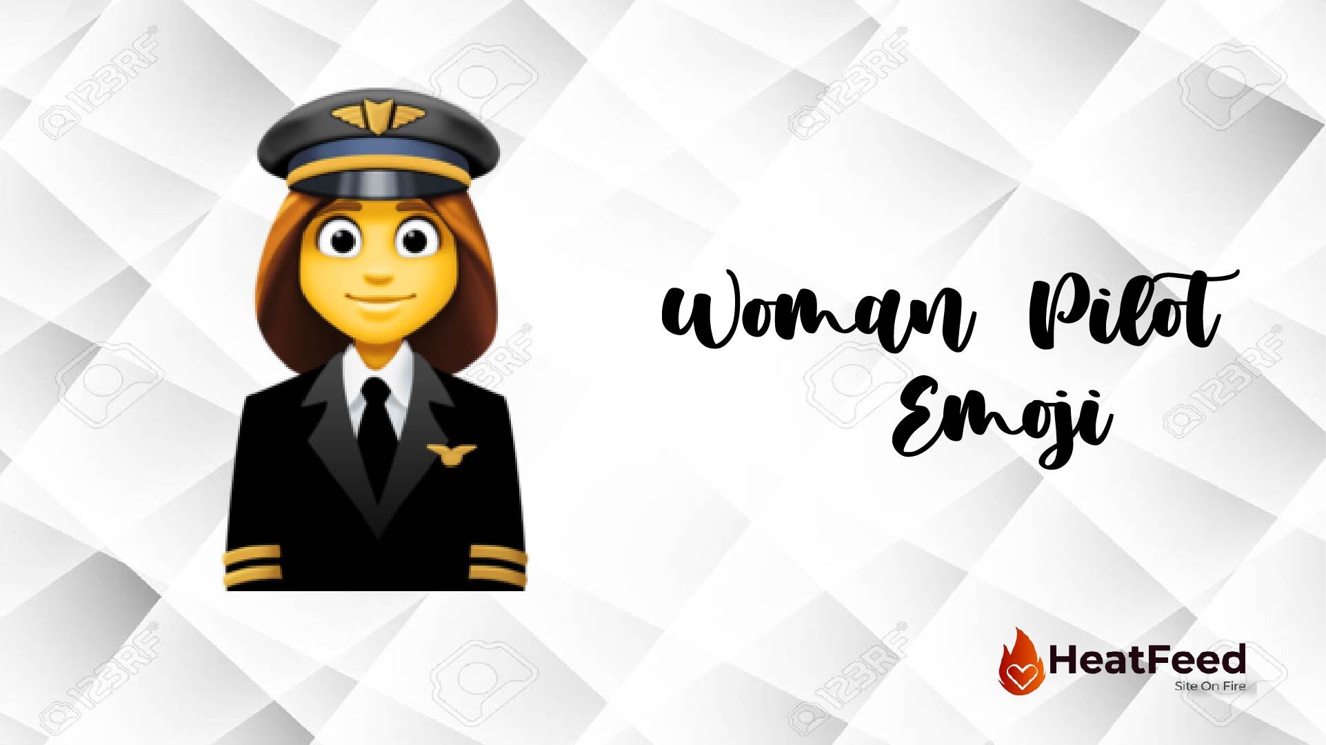 👩‍ ️ Woman Pilot Emoji - Meaning, ️copy and 📋paste