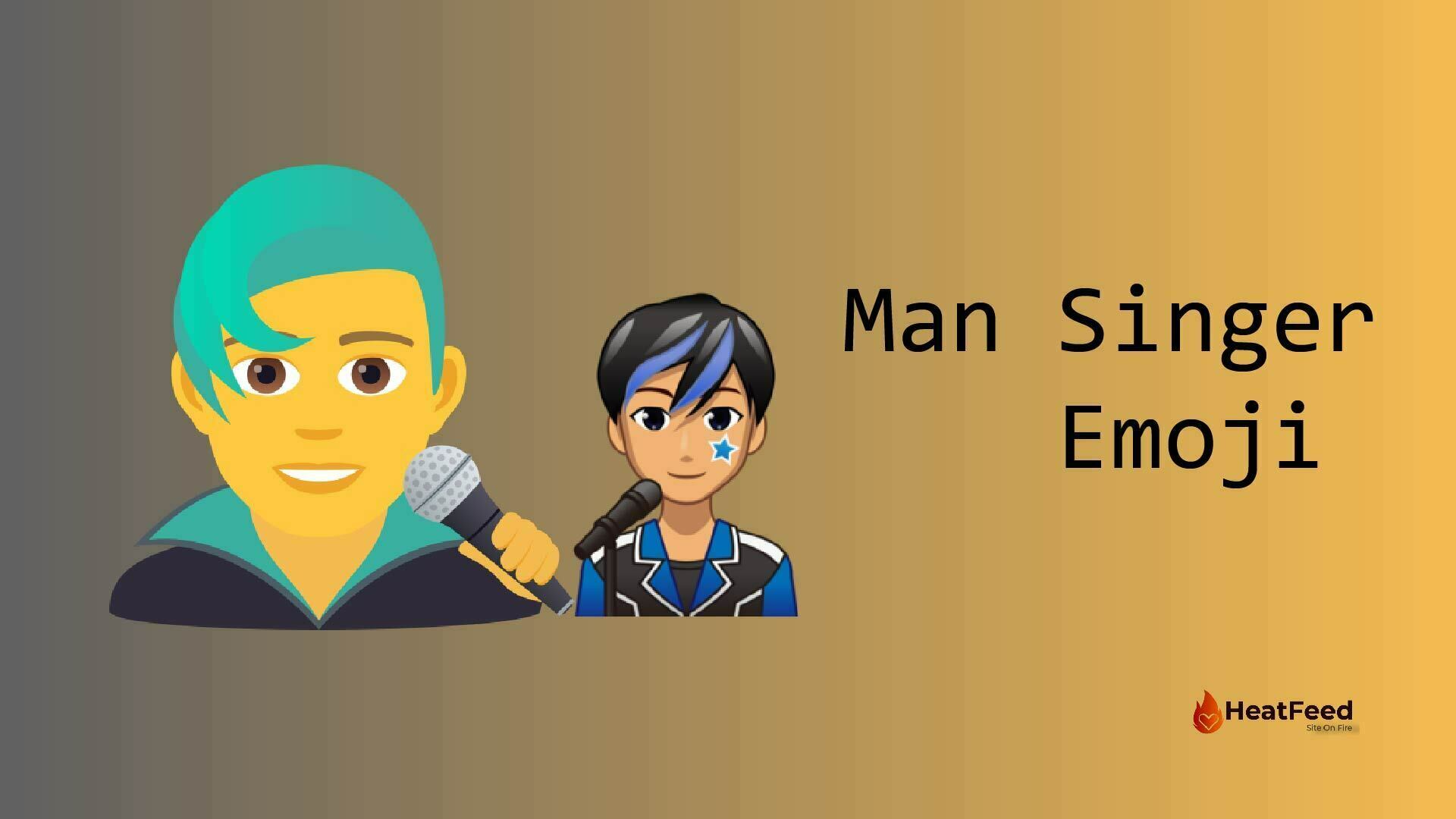 👨‍🎤 Man Singer Emoji - Meaning, ️copy and 📋paste.