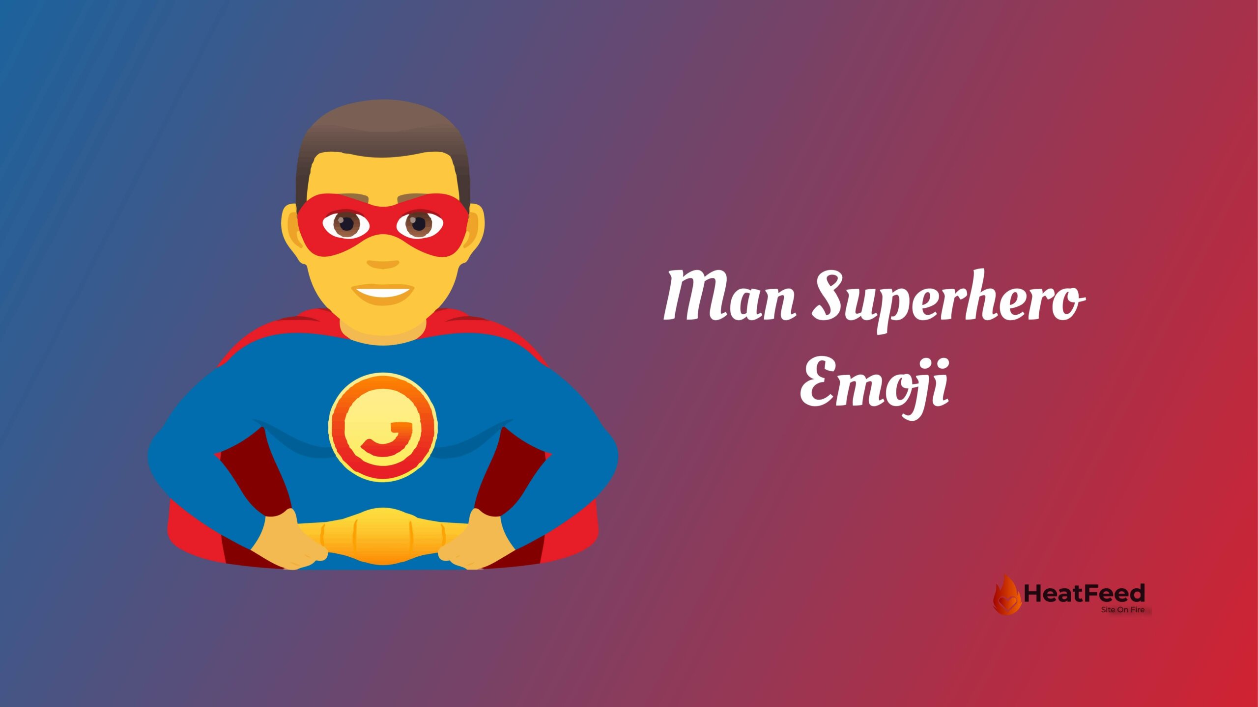 🦸‍♂️ Man Superhero Emoji - Meaning, ️copy and 📋paste