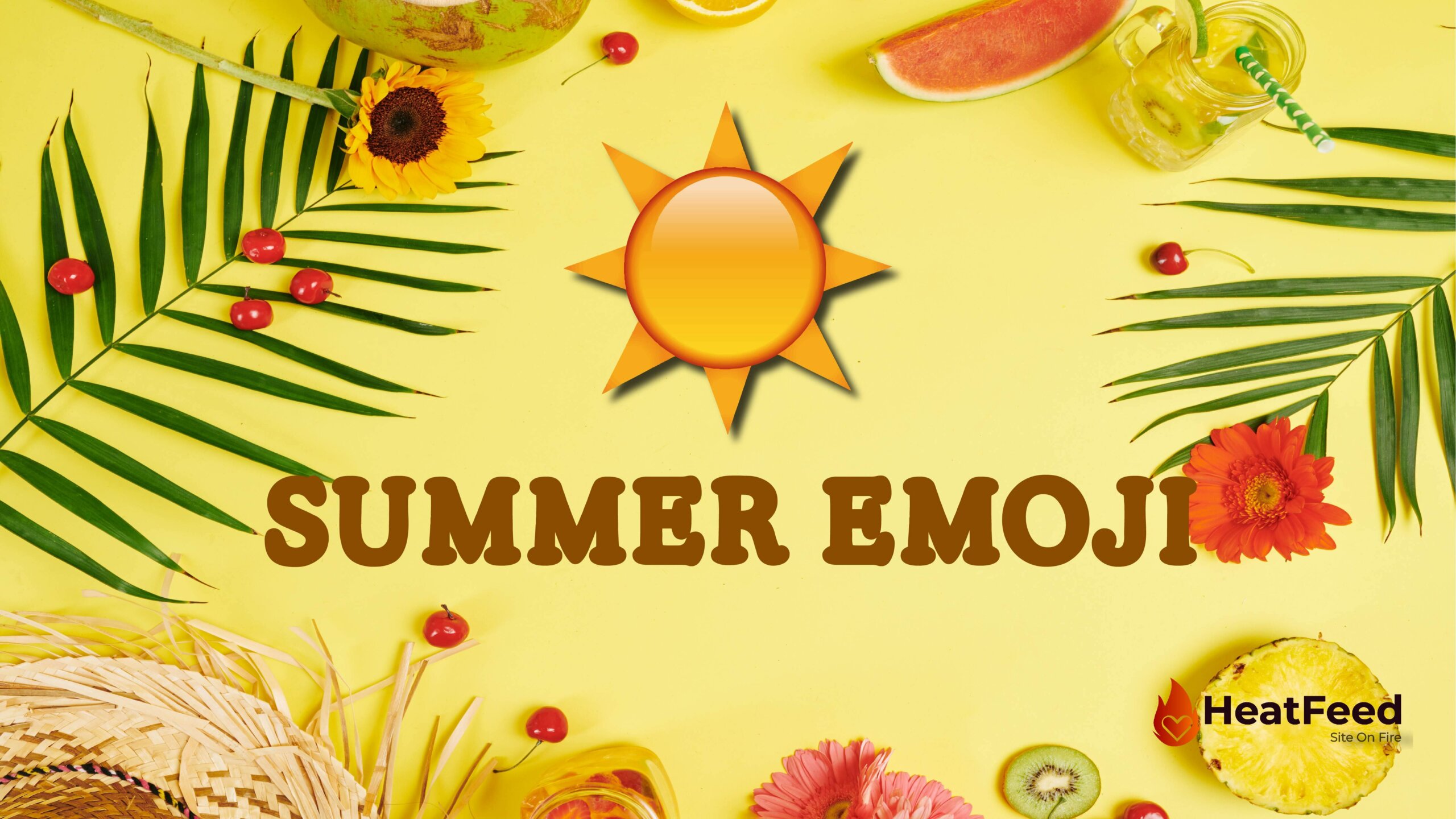 ☀️ Summer Emoji - ️Copy And Paste 📋 - Heatfeed