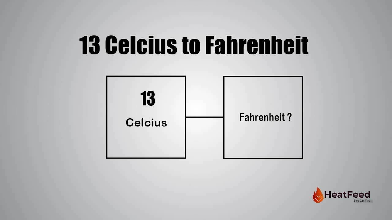Convert 13 Celsius to Fahrenheit.