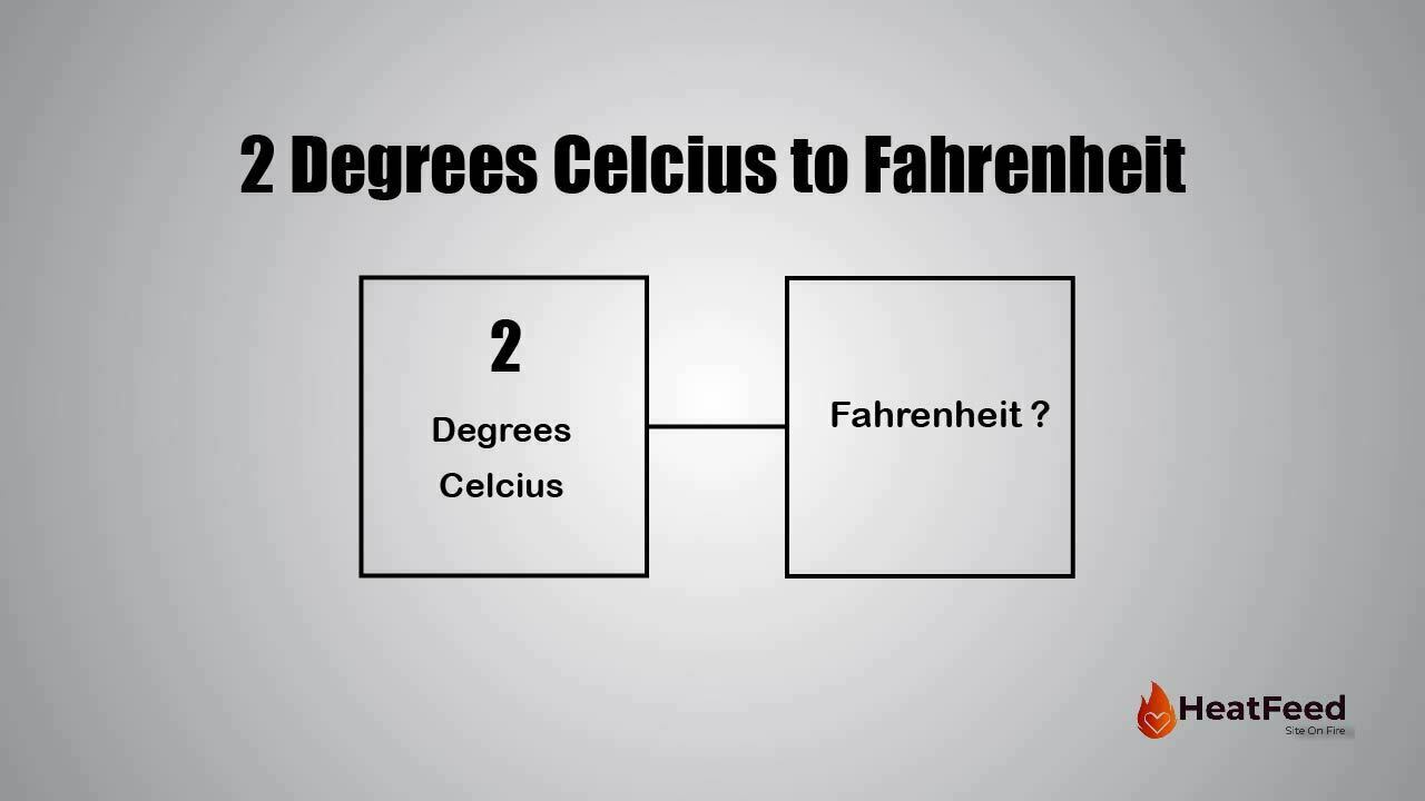 Convert 2 degrees Celsius to Fahrenheit.