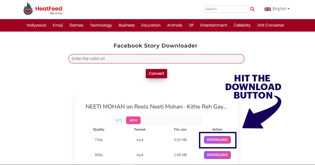 Download Facebook reels to mp4