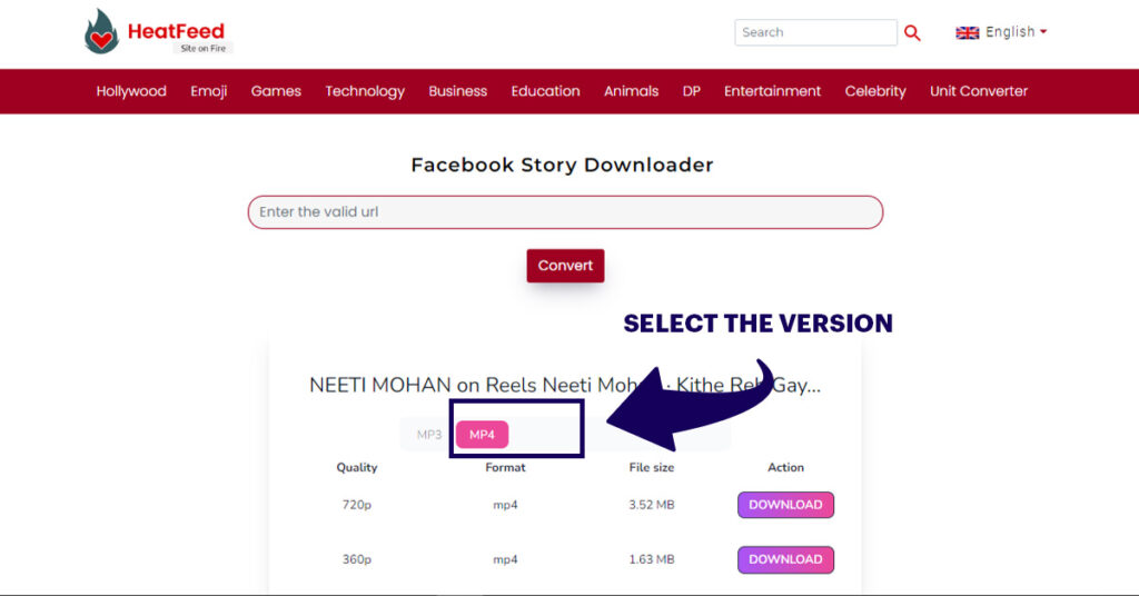 Download Facebook reels to mp4
